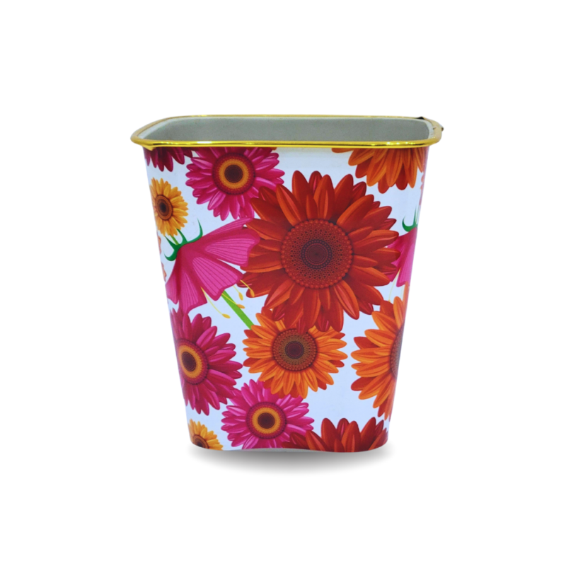 Pack of 2 Golden Ring Dustbin Small – Square